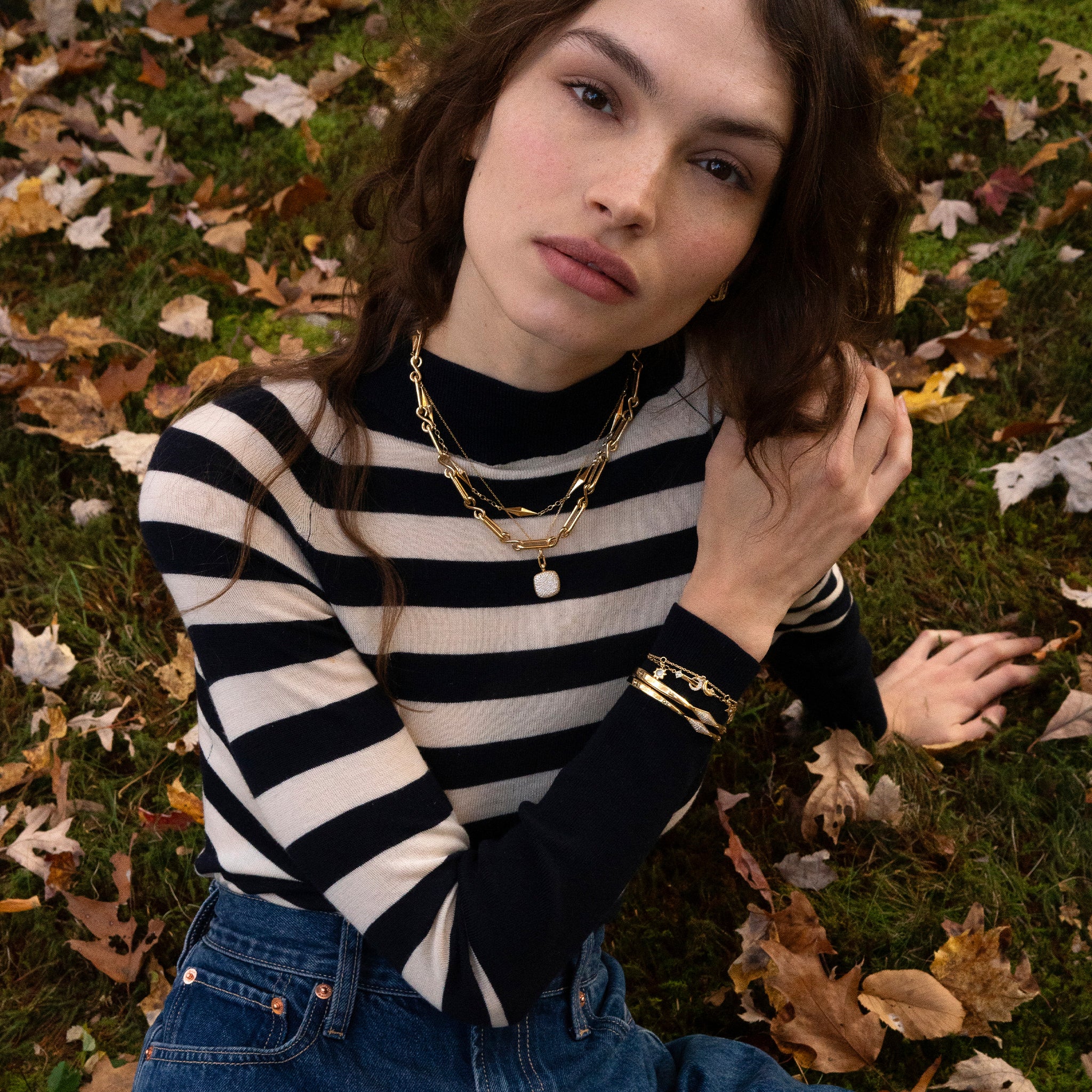 Slim "Rae" Locket with White Diamonds | Monica Rich Kosann