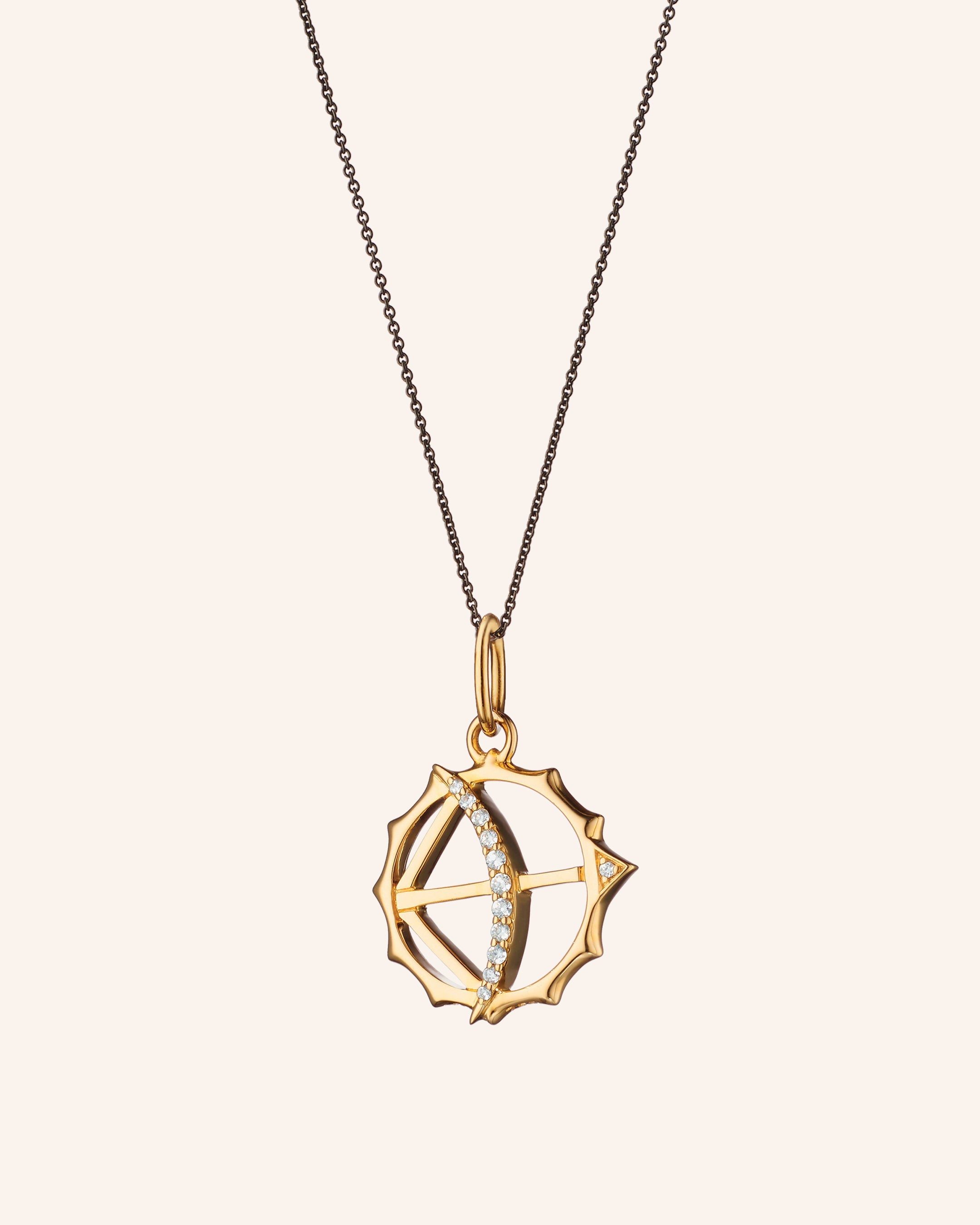 Yellow Gold Mini "Apollo" Bow & Arrow Charm | Monica Rich Kosann