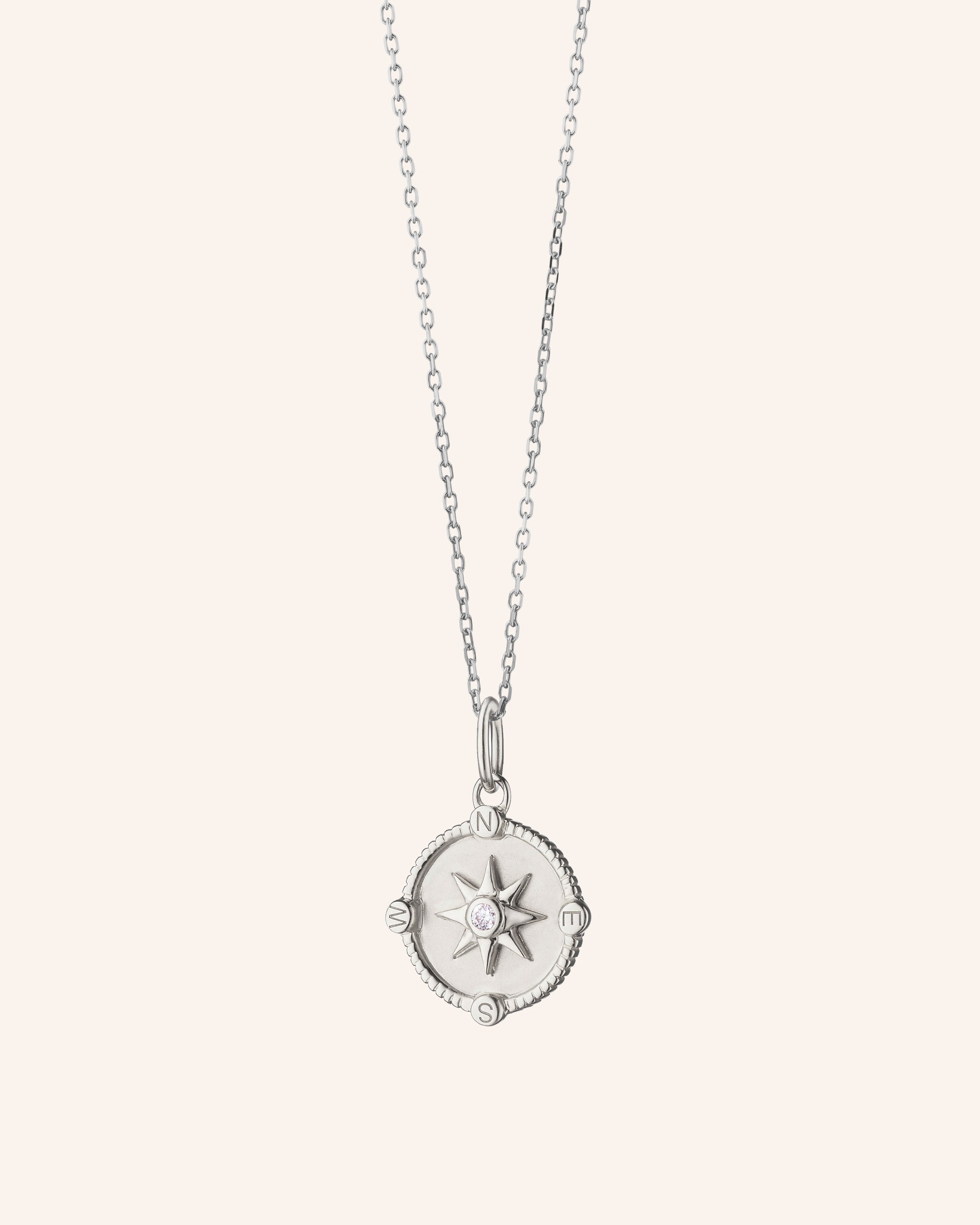 Sterling Silver Mini Adventure Compass Charm | Monica Rich Kosann