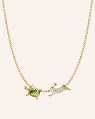 18K Gold Tortoise and the Hare Necklace | Monica Rich Kosann