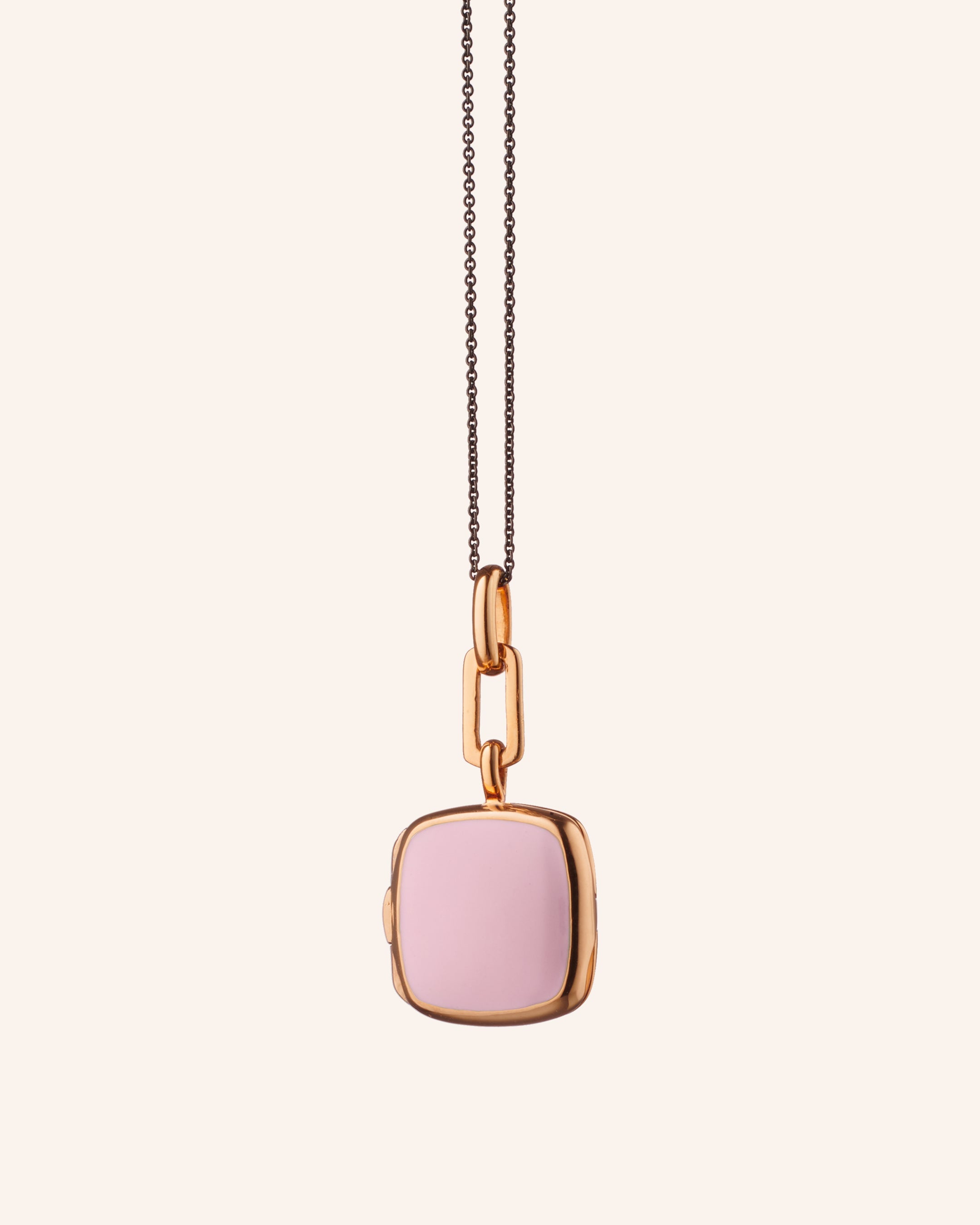 Rose Gold Vermeil Locket - Pink | Monica Rich Kosann