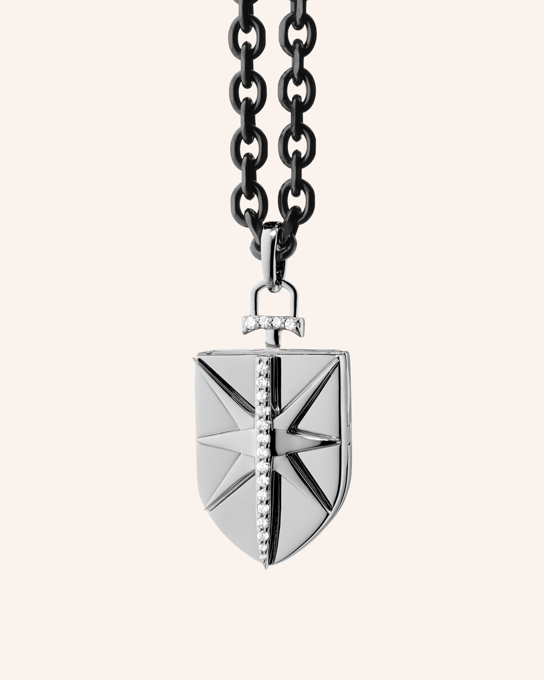 Sterling Silver Shield Locket | Monica Rich Kosann
