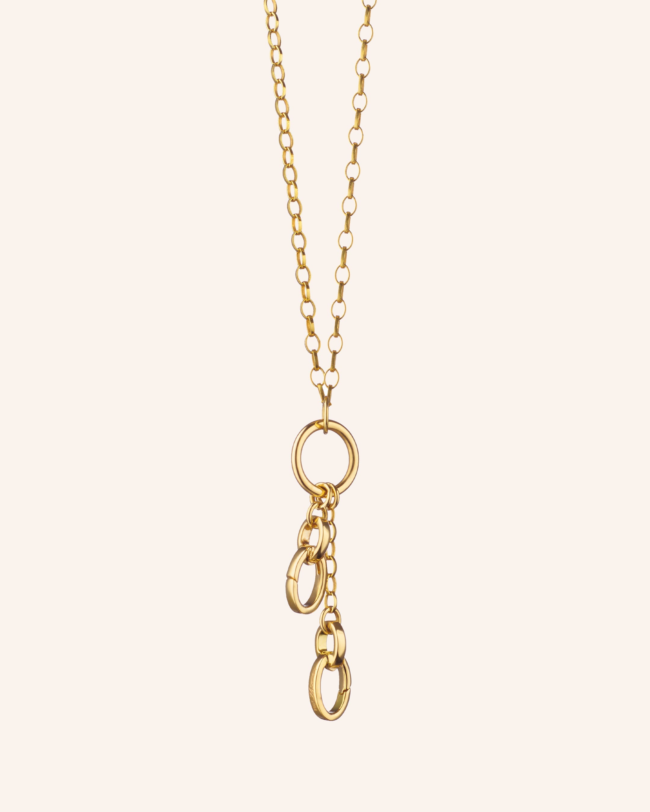 22" Small Custom Charm Necklace in 18K Gold | Monica Rich Kosann