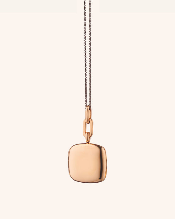 "Viv" Slim 18K Rose Gold Locket | Monica Rich Kosann
