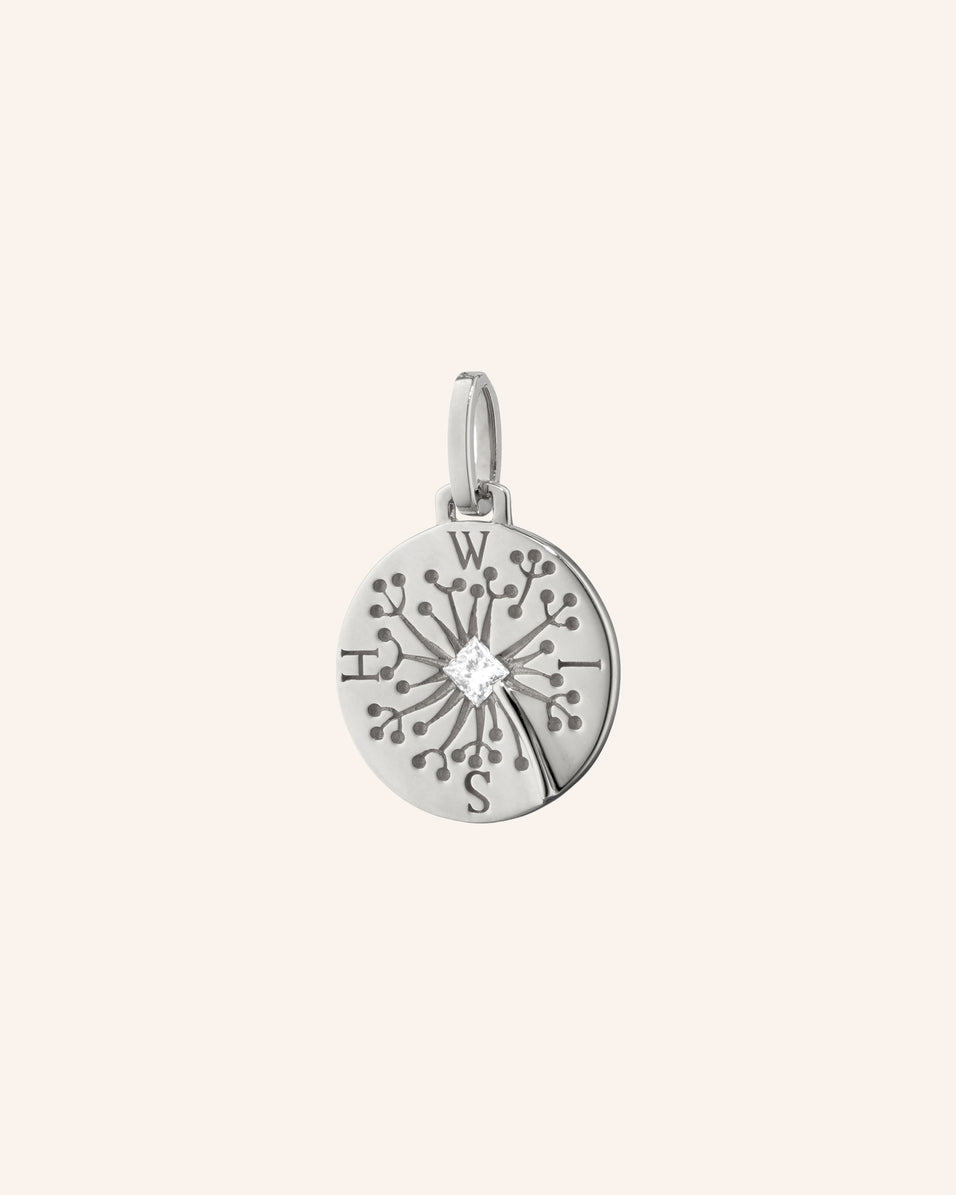 Dandelion Sterling Silver Intaglio Charm | Monica Rich Kosann