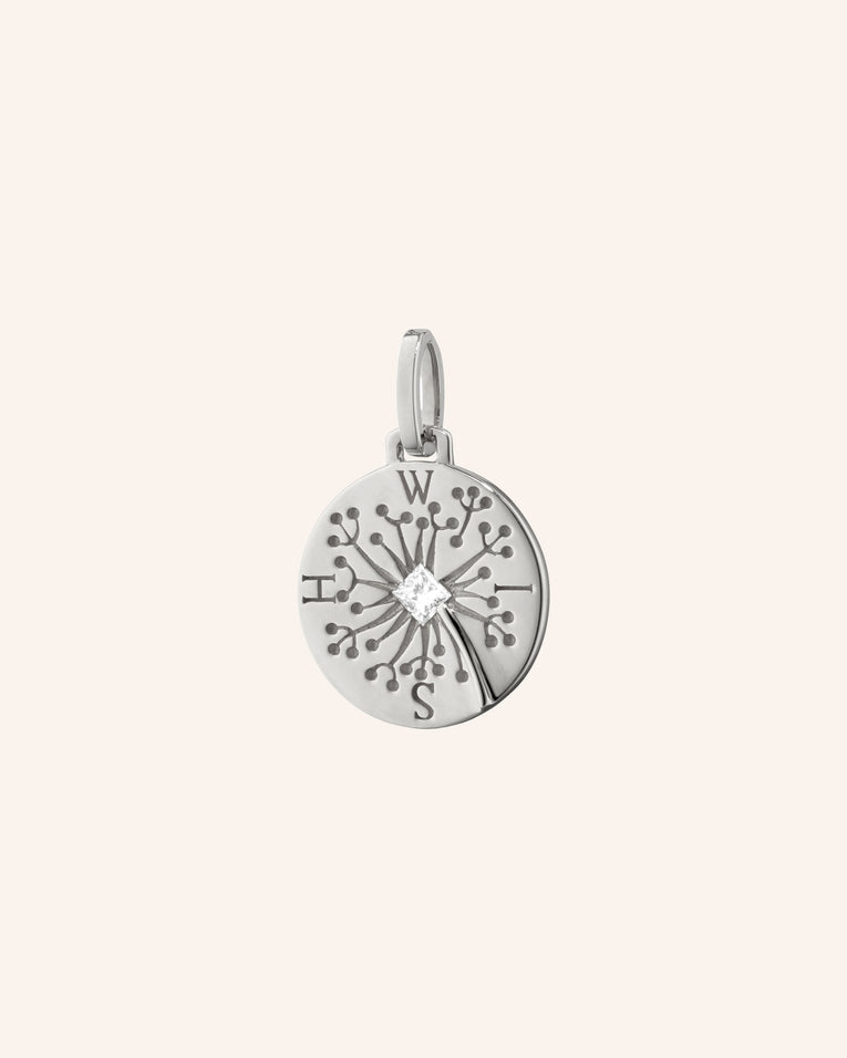 Dandelion Sterling Silver Intaglio Charm | Monica Rich Kosann