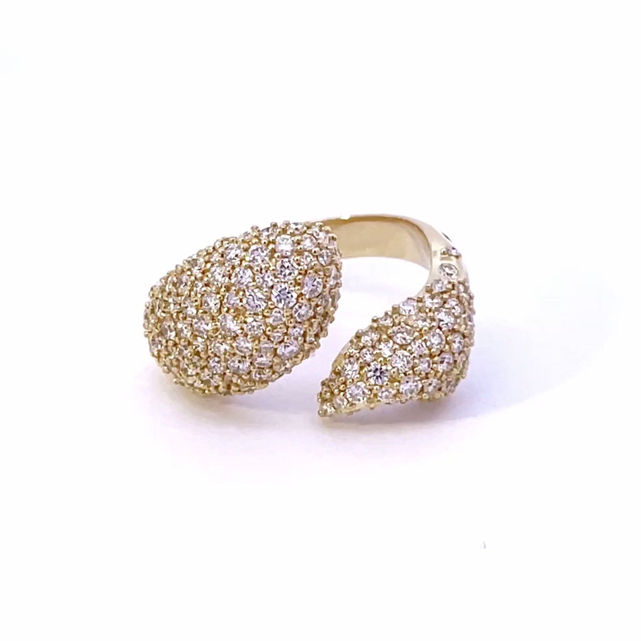 "Perseverance" Fish Pave Diamond 18K Ring | Monica Rich Kosann