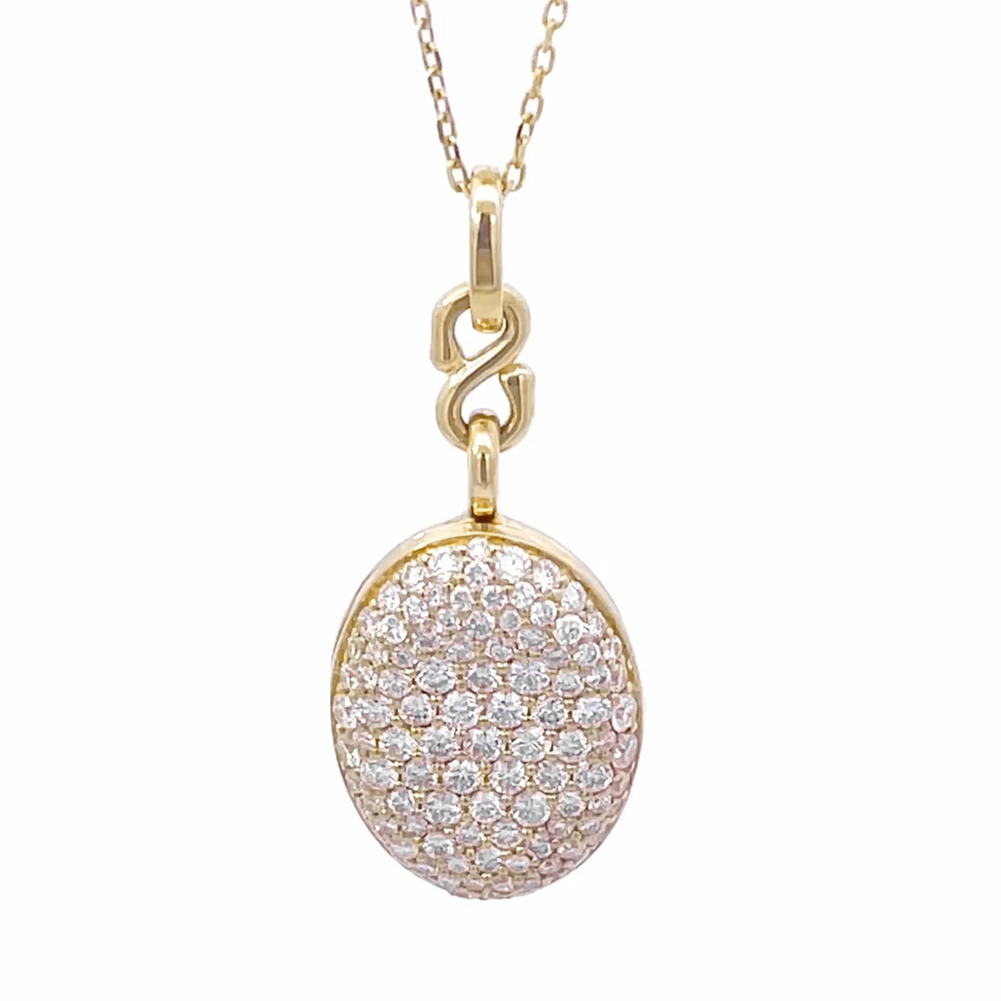 Slim "Kitt" 18K Gold Locket Necklace | Monica Rich Kosann
