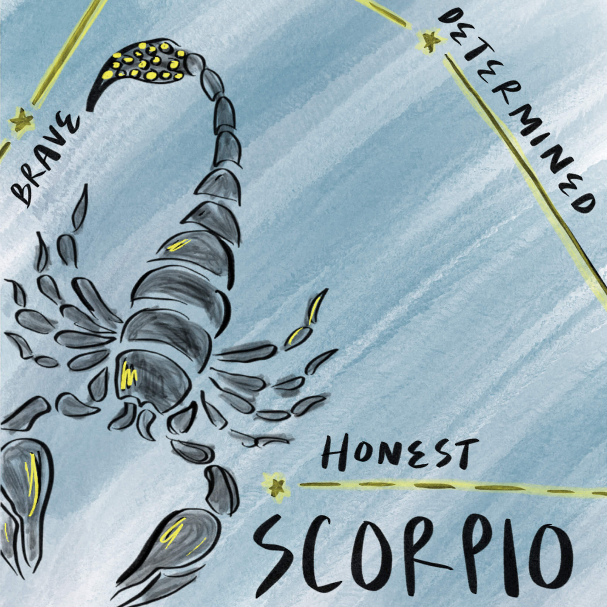 Mini "Scorpio" Enamel Vermeil Charm | Monica Rich Kosann