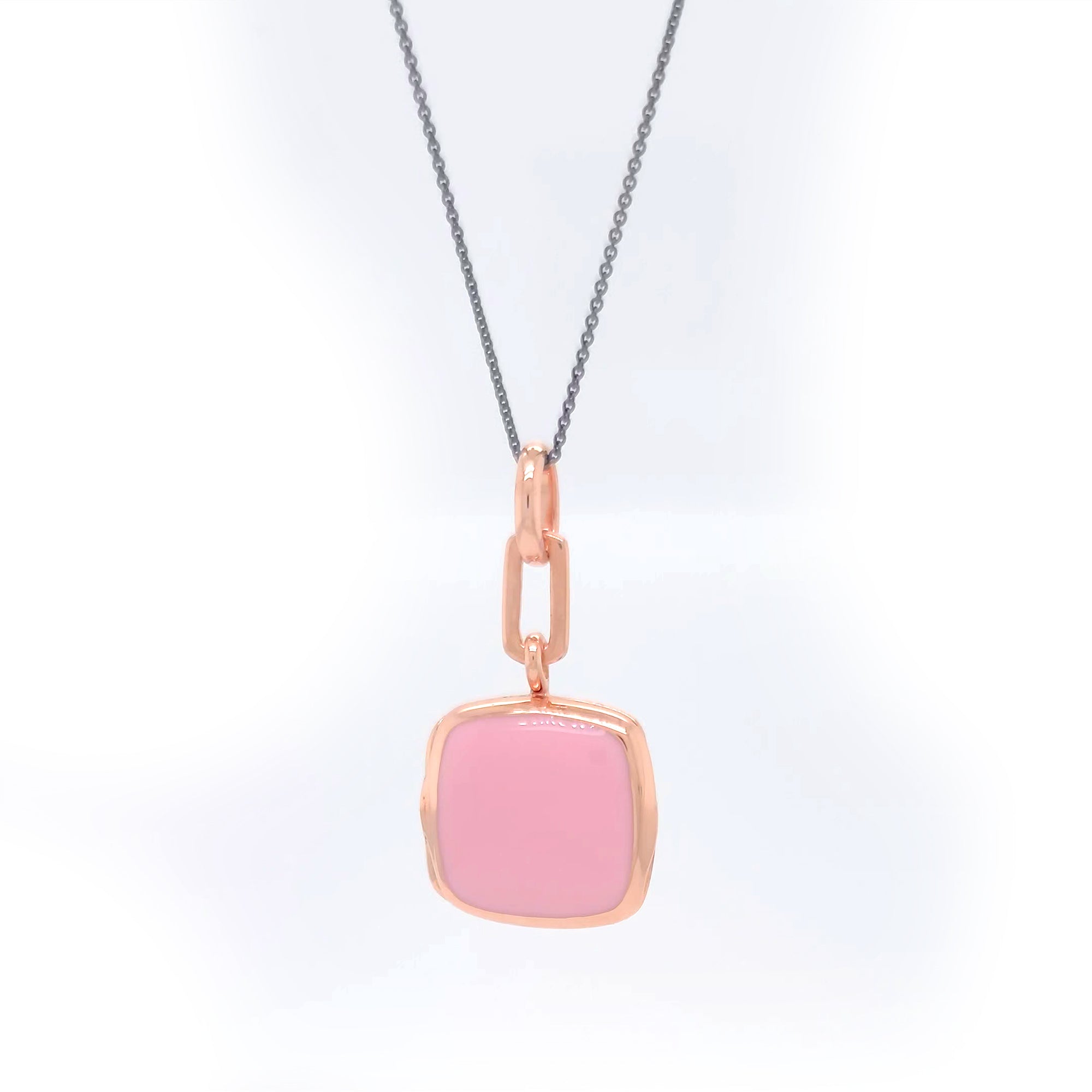 Rose Gold Vermeil Locket - Pink | Monica Rich Kosann